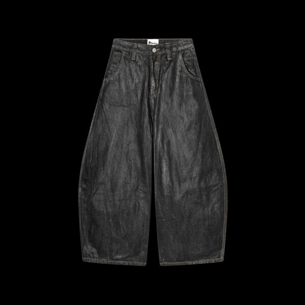 "78" RAW DENIM BAGGY "BLACK" - FEINICKÖ